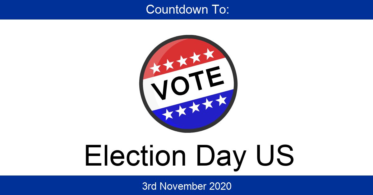 Countdown To Election Day US | Days Until Election Day US