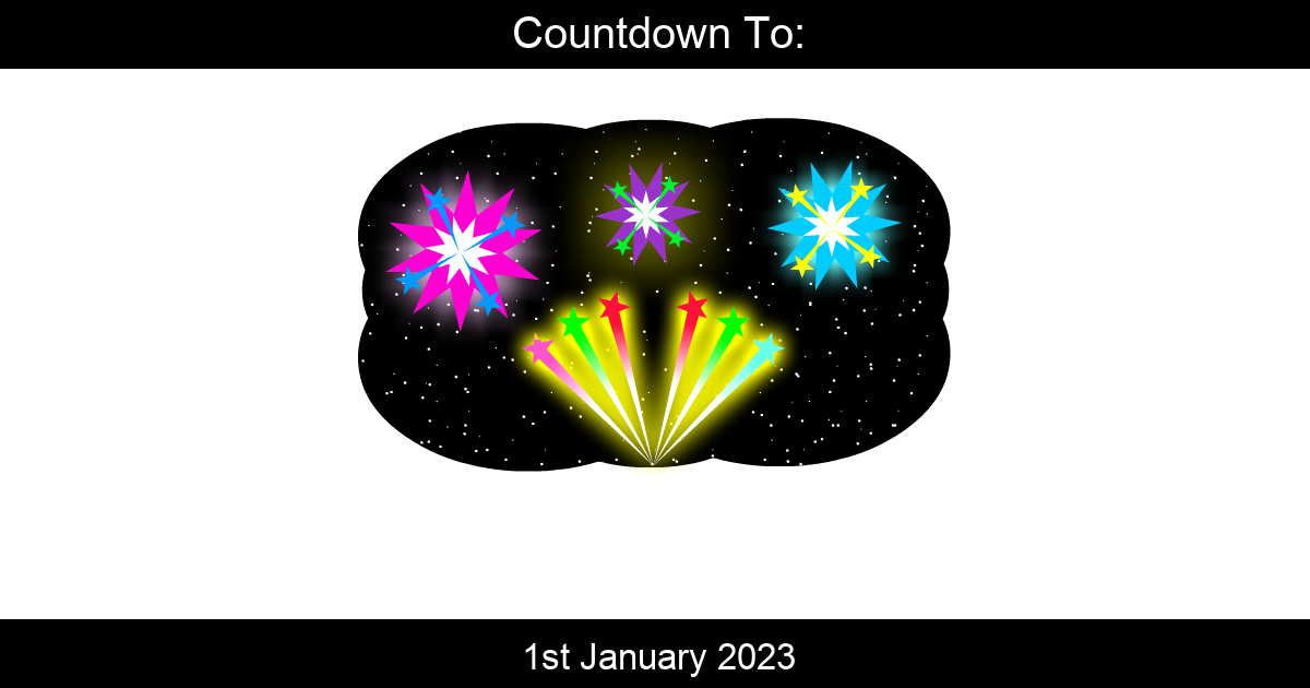 Countdown To New Years Day | Days Until New Years Day