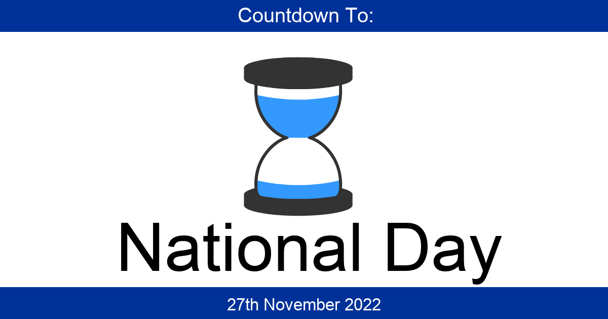Countdown To National Day | Days Until National Day