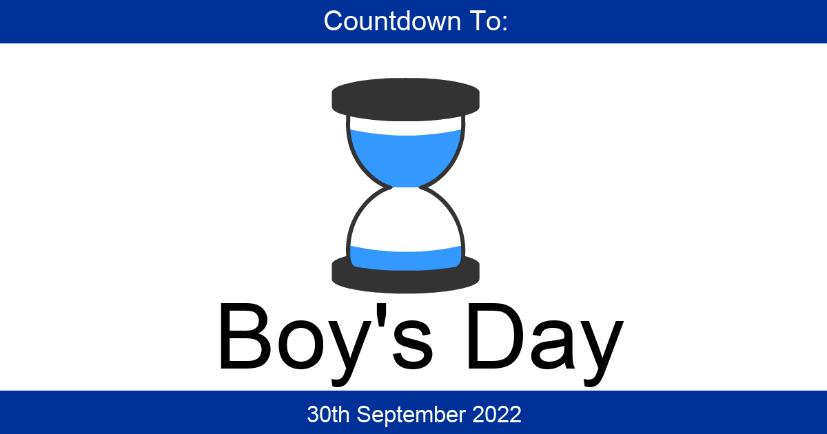 Countdown To Boy's Day | Days Until Boy's Day