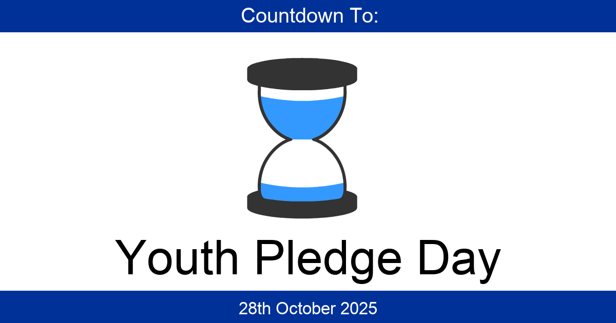 Countdown To Youth Pledge Day | Days Until Youth Pledge Day