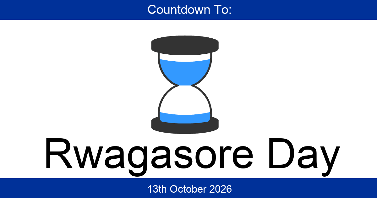 Countdown To Rwagasore Day | Days Until Rwagasore Day