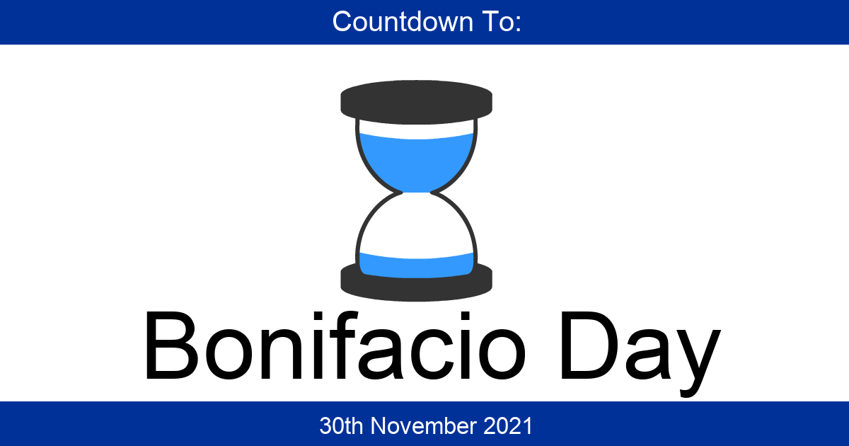 Countdown To Bonifacio Day | Days Until Bonifacio Day