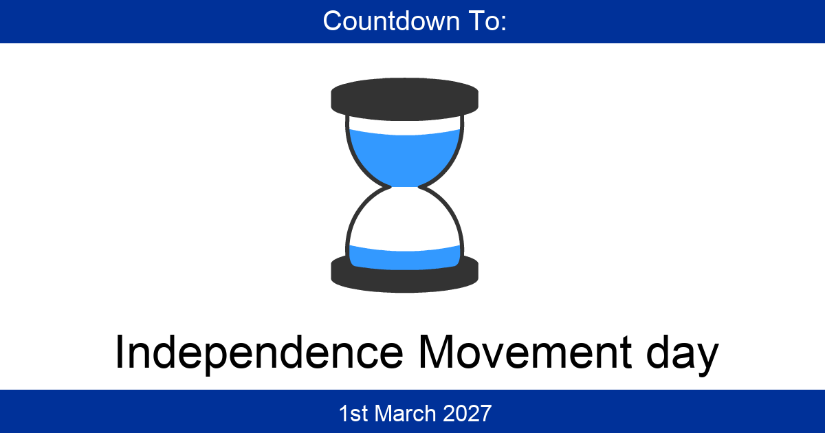 Countdown To Independence Movement day | Days Until Independence ...