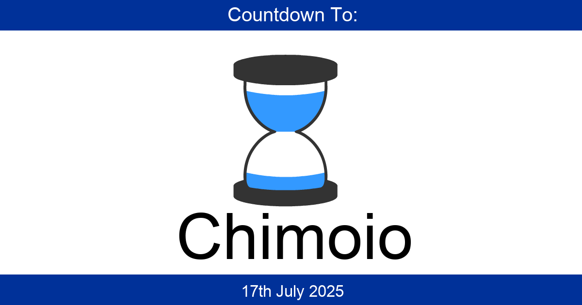 Countdown To Chimoio | Days Until Chimoio